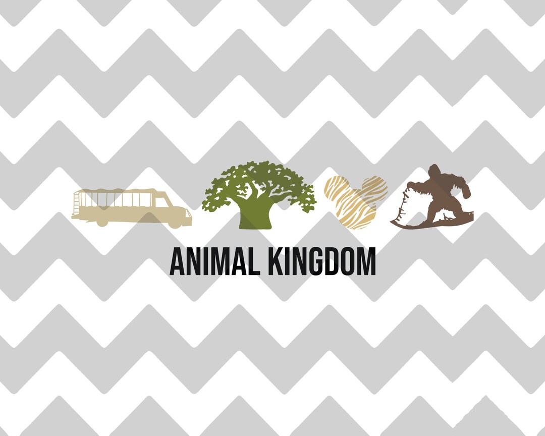 Animal Kingdom Icons | SVG | DXF | EPS | Magic Kingdom | Epcot ...
