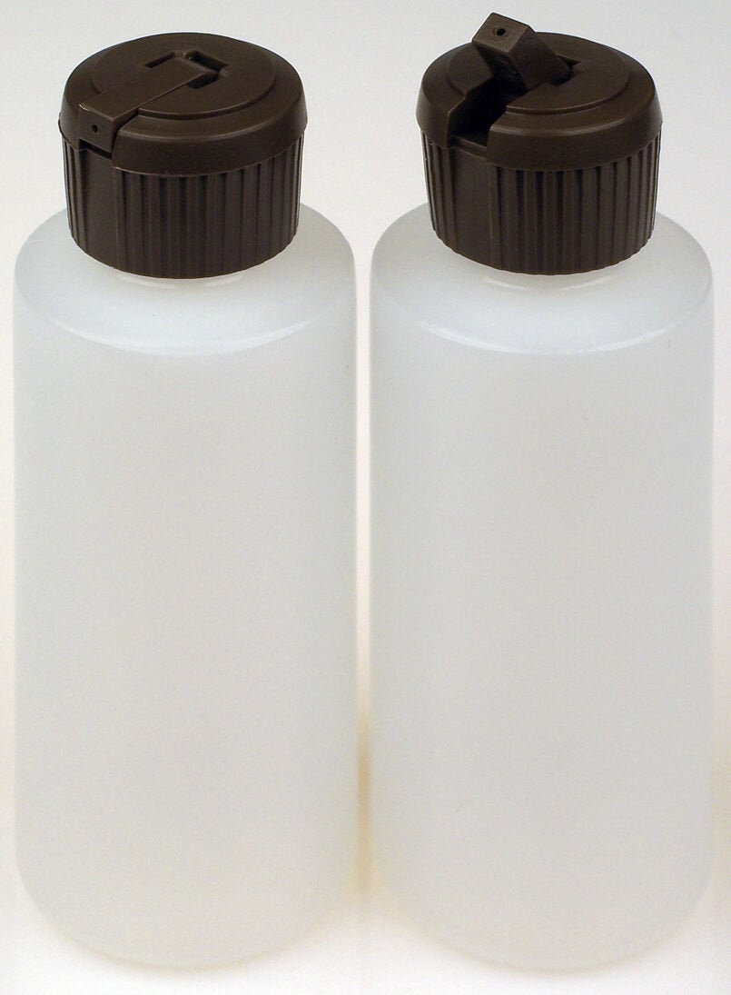 Plastic Bottle W/brown Turret Lid, 2-oz., 100-pack, New - Etsy