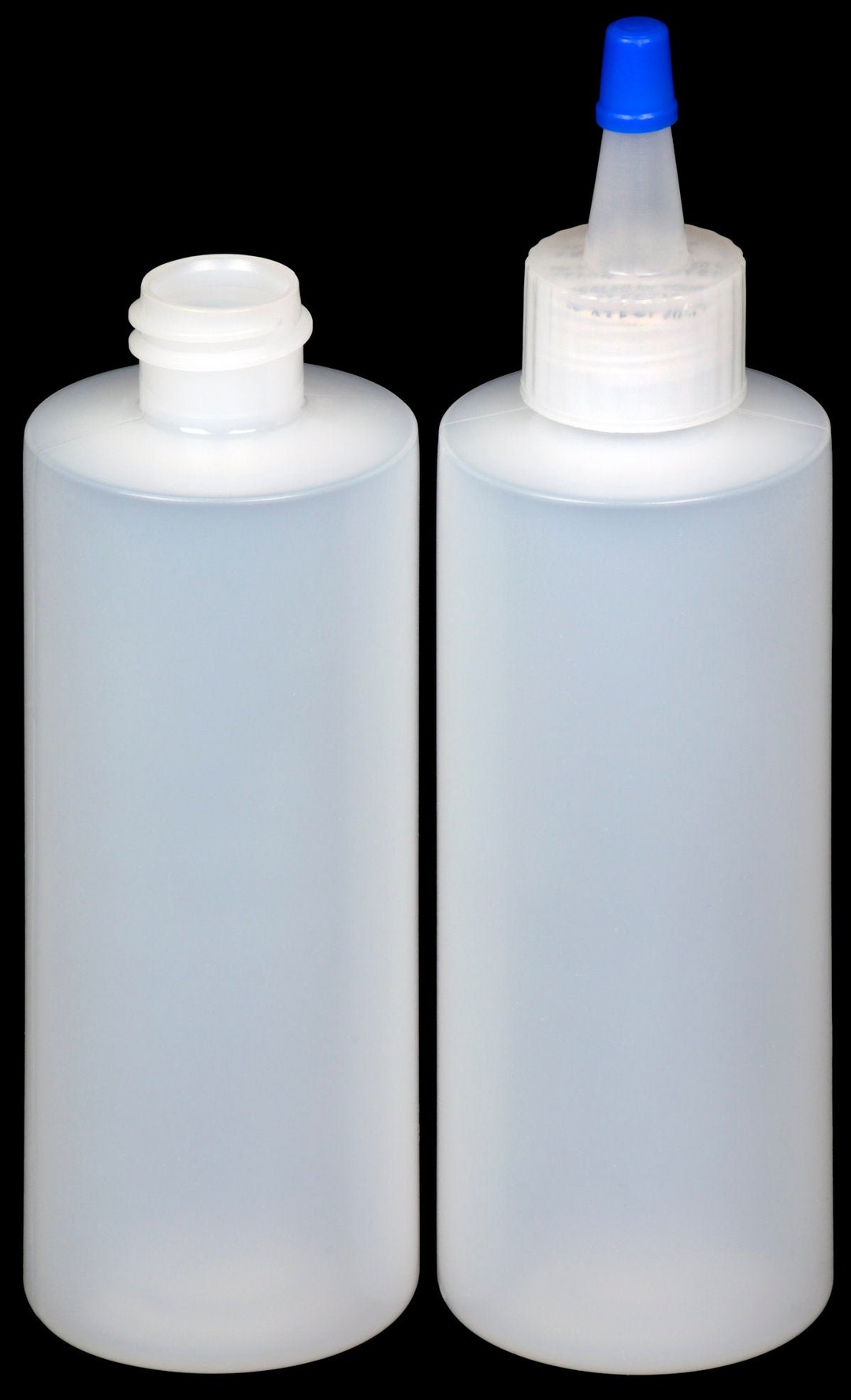 Plastic Spout Lid Dropper/applicator Bottle W/blue Overcap, 4-oz., 100 ...