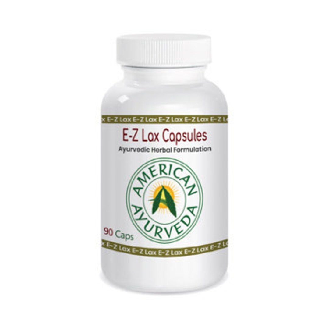 E-Z Lax Herbal Vegetarian Capsules, American Ayurveda, Regularity ...