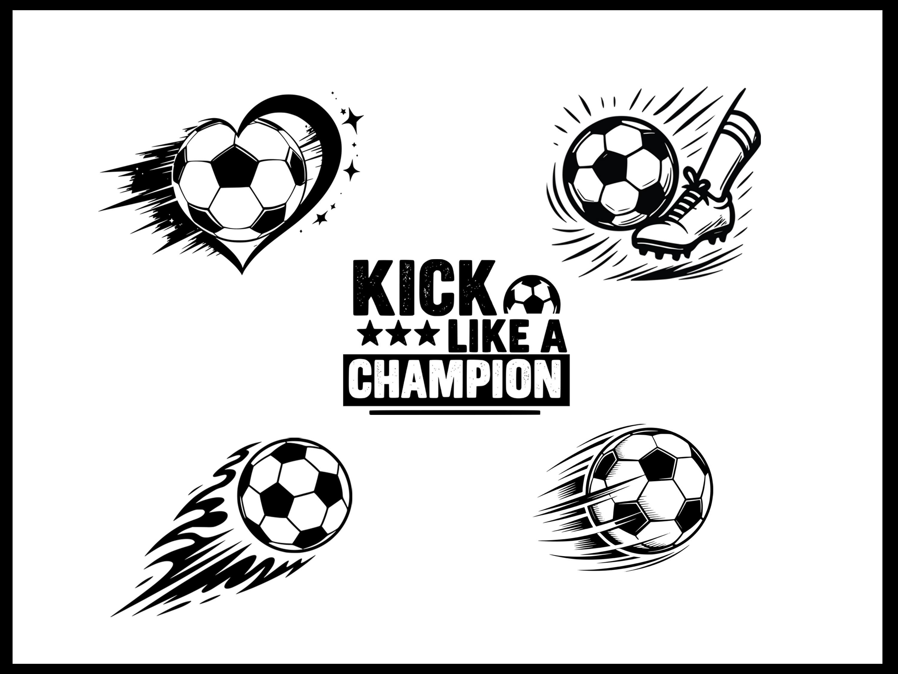 Soccer Quote SVG Bundle: Motivational Typography Designs (digital ...