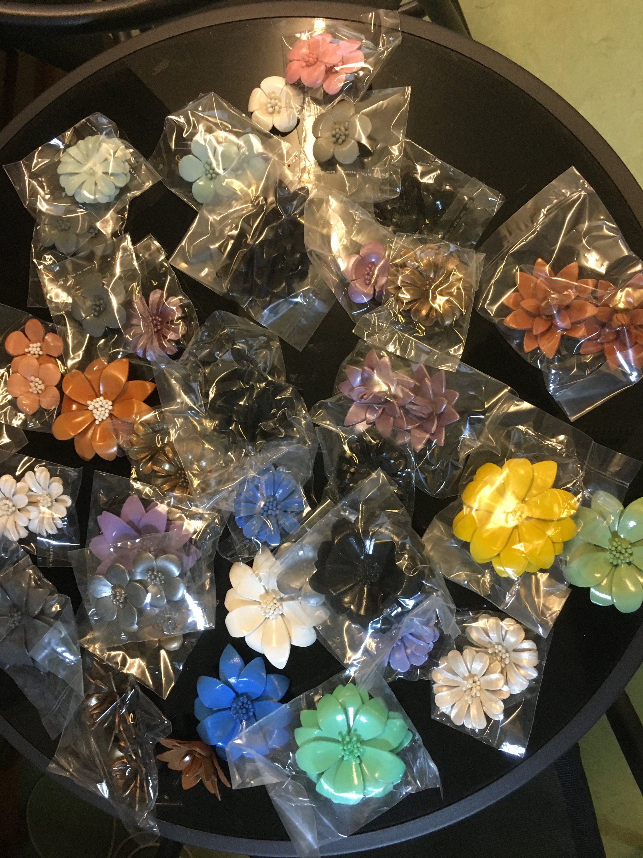 Handmade Leather Flowers in Many Colors and I 3 Different Sizes - Etsy