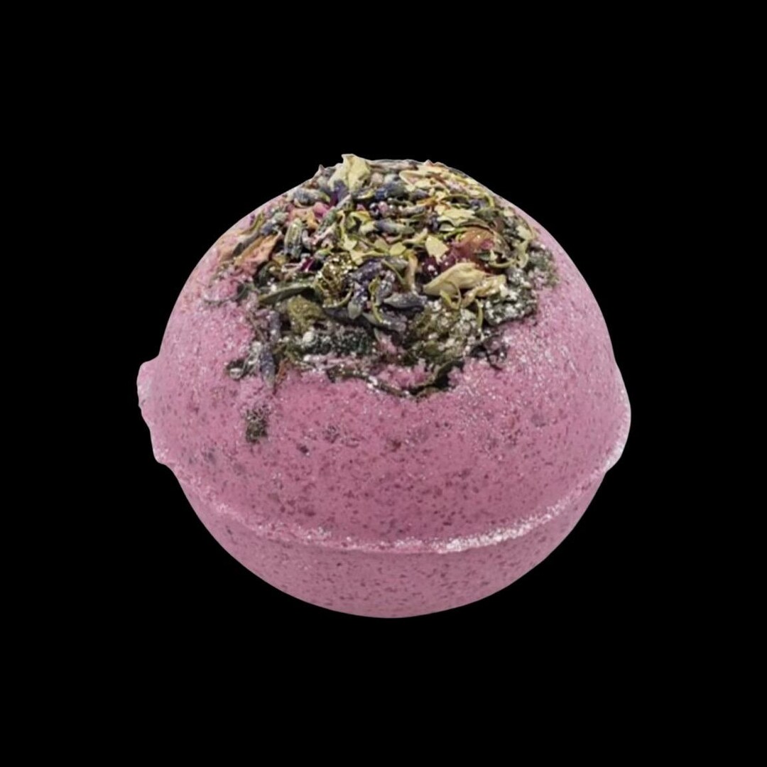Hand Made Crazy Love Spell Bomb , Rose Rosemary & Lavender Bathbomb , Organic Bathbomb , Vegan ...