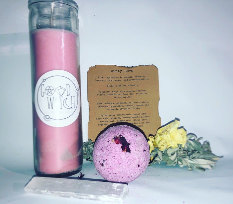 Hand made crazy Love spell bomb rose rosemary & lavender | Etsy