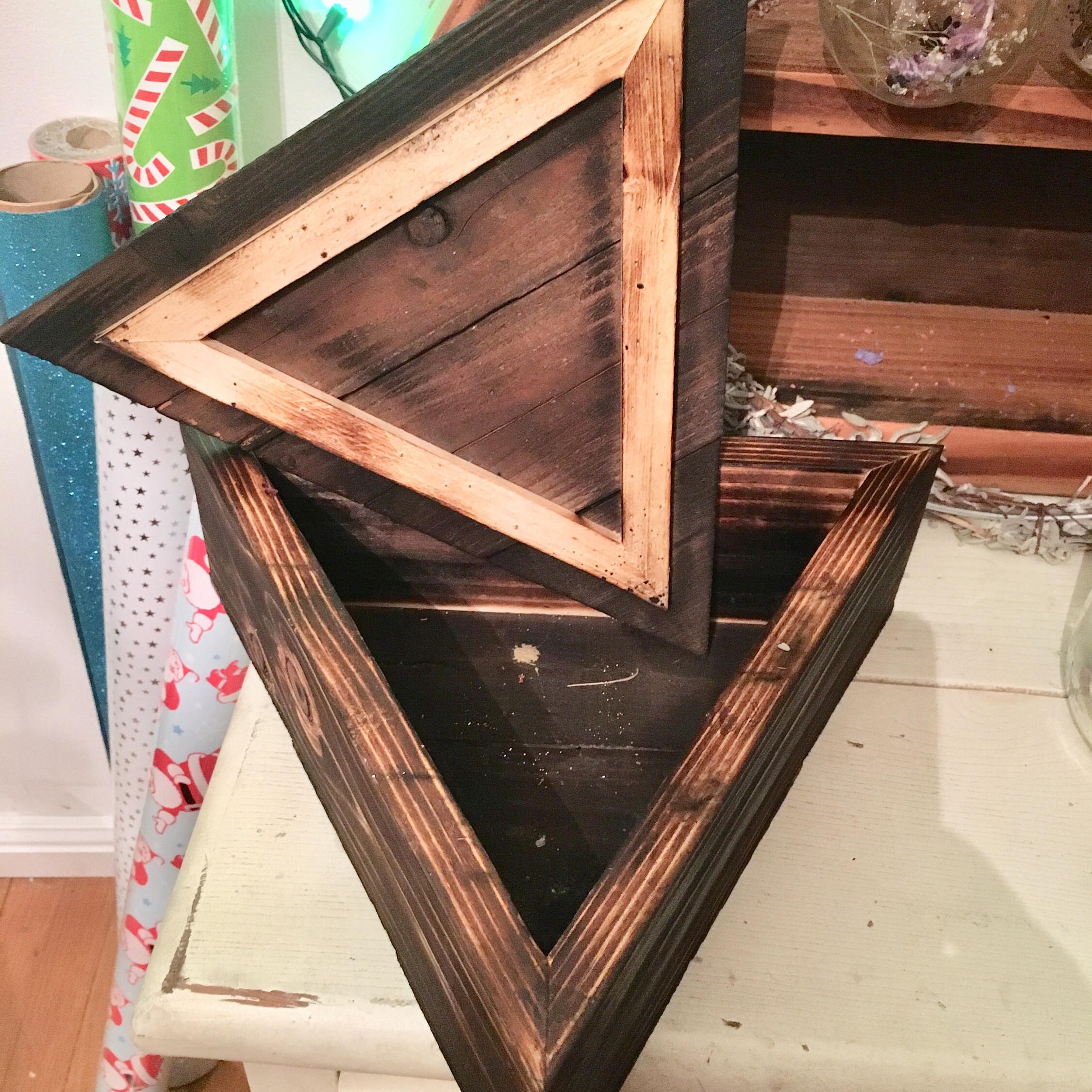 Handmade TRIANGLE ALTER BOX / Pine Wood Alter Box / Stash Box/ - Etsy ...