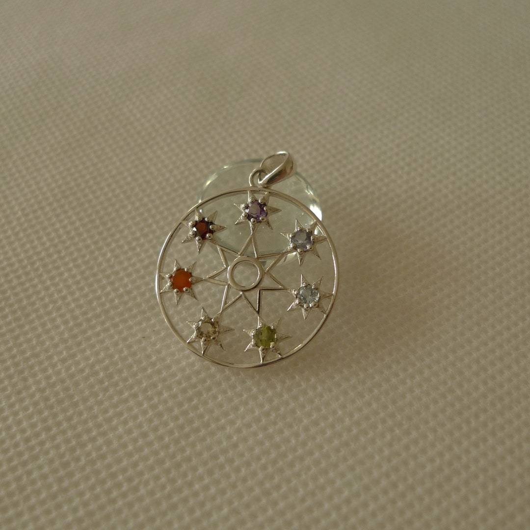 Inanna Star Sterling Silver Chakra Pendant Handcrafted Recycled Silver ...