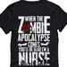 Zombie Apocalypse Nurse Men's T-shirt Gift for Nurses and Zombie TV ...