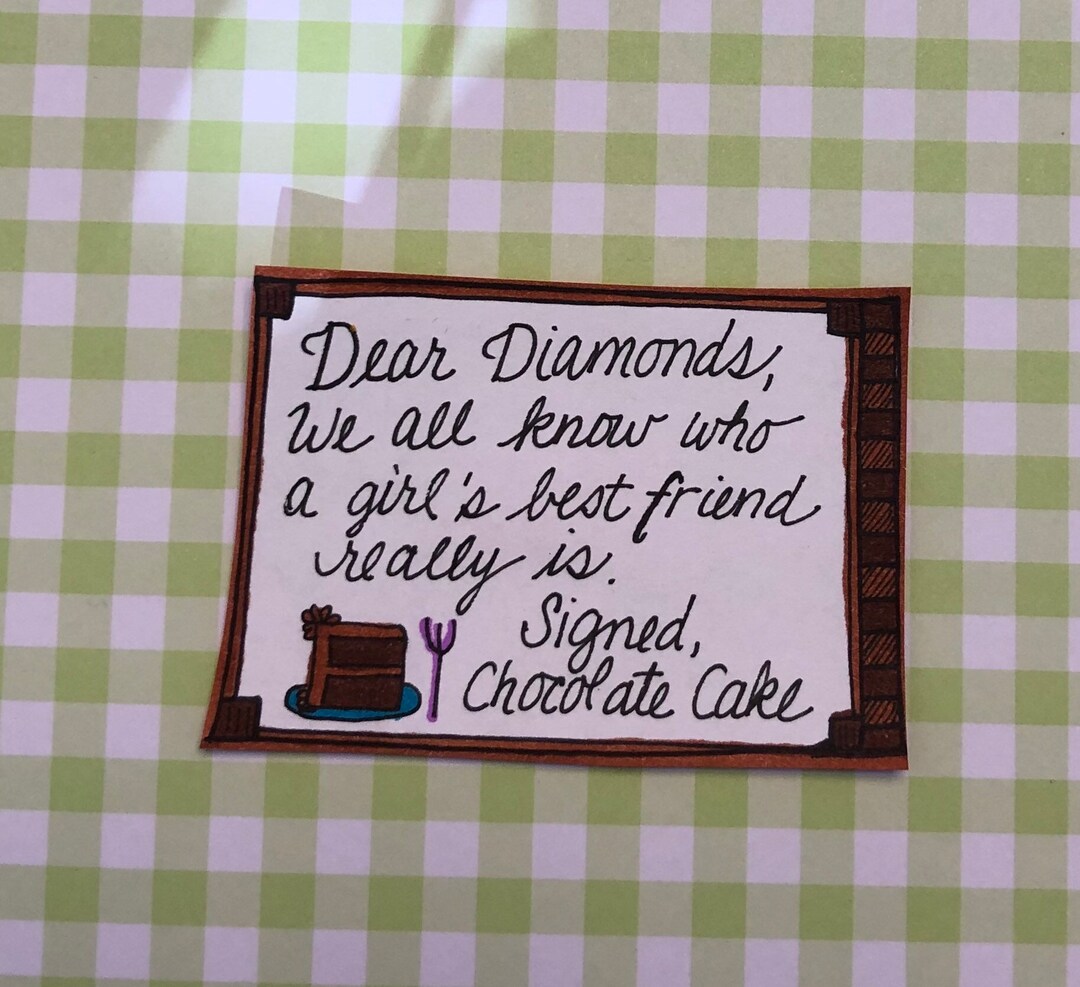 Cake Lovers Magnet, Funny Fridge Magnet Dessert Cake Theme Refrigerator ...