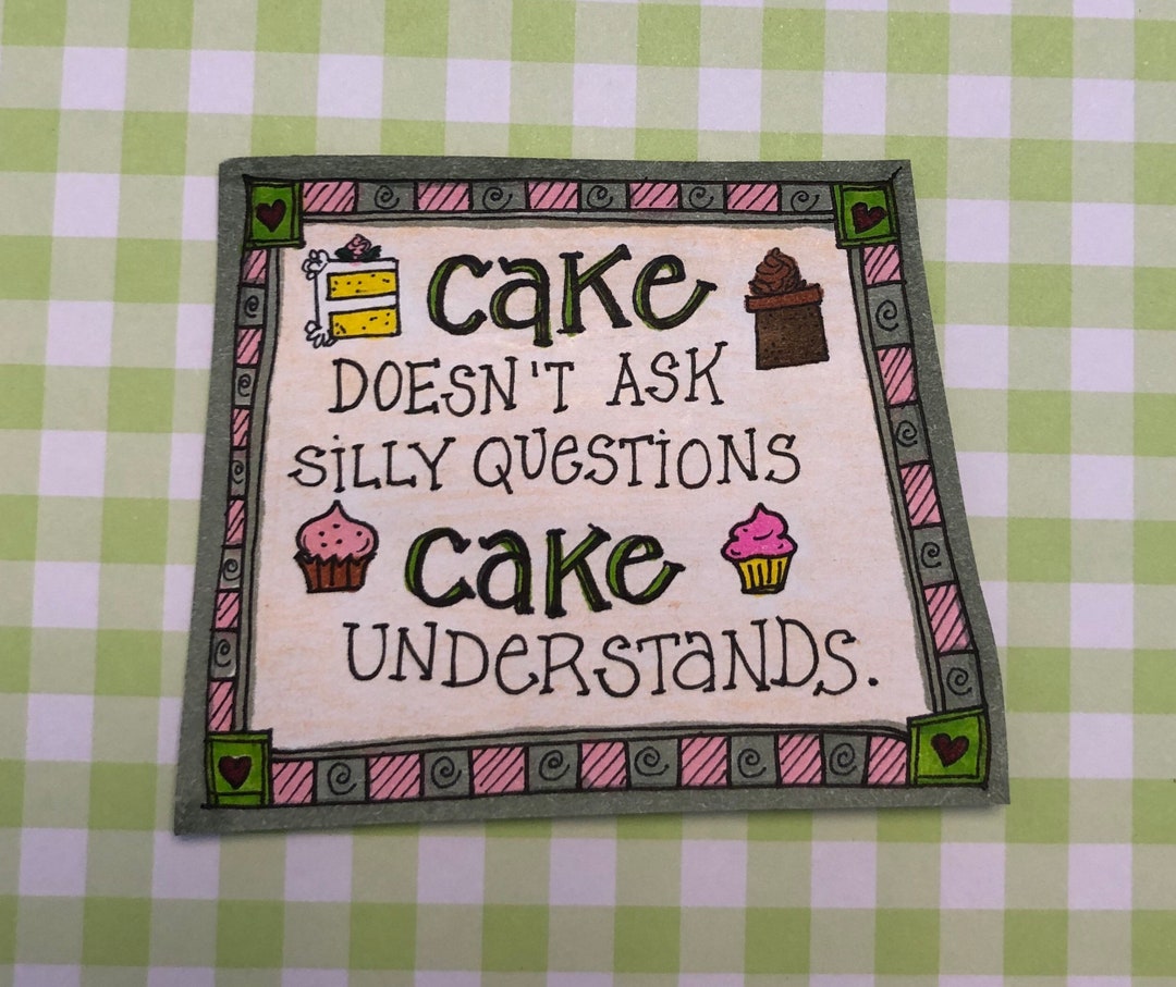 Cake Lovers Magnet, Funny Fridge Magnet Dessert Cake Theme Refrigerator ...