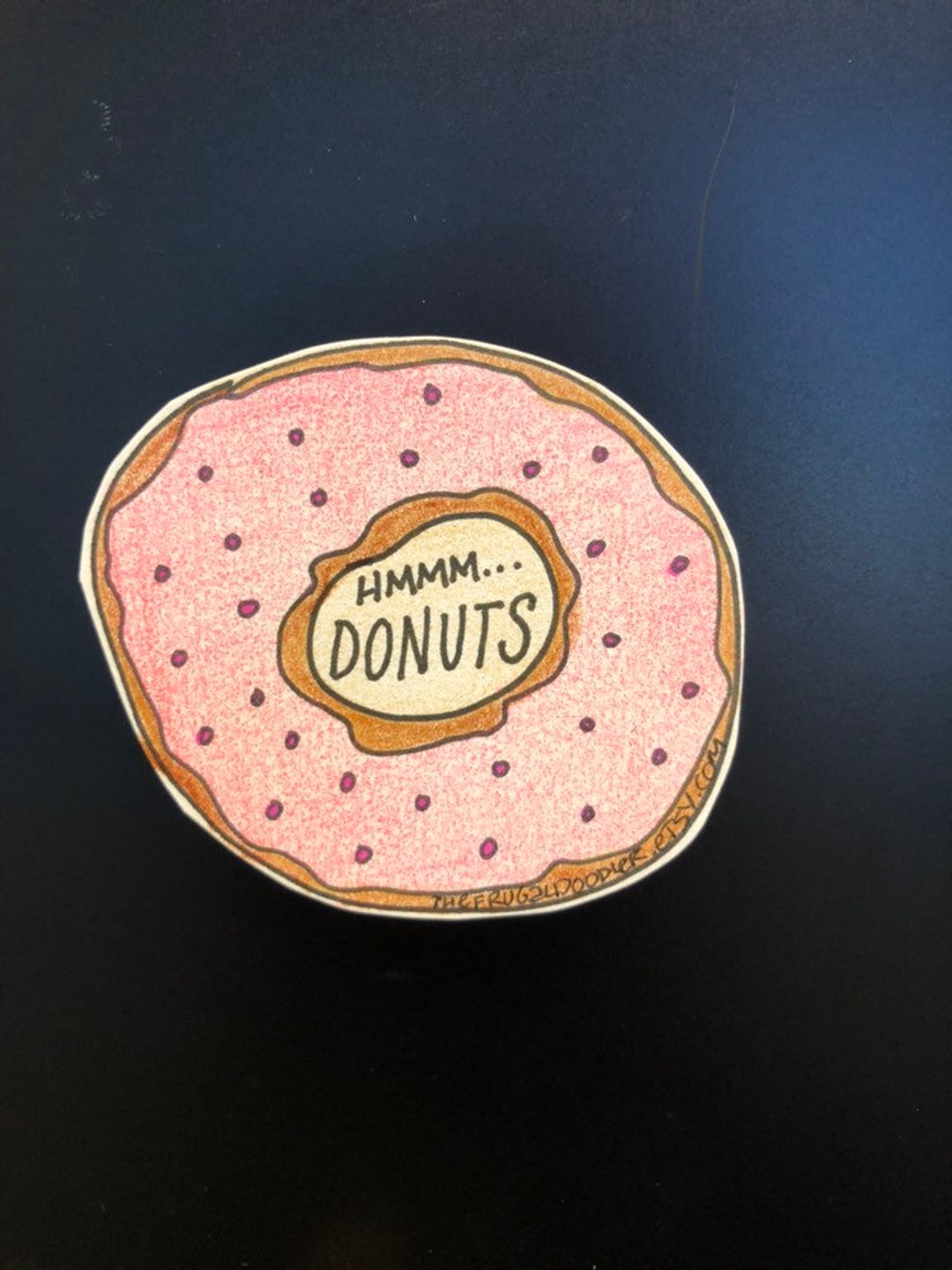 Donut Health Fitness Themed Fridge Magnets. Funny Refrigerator Magnets ...