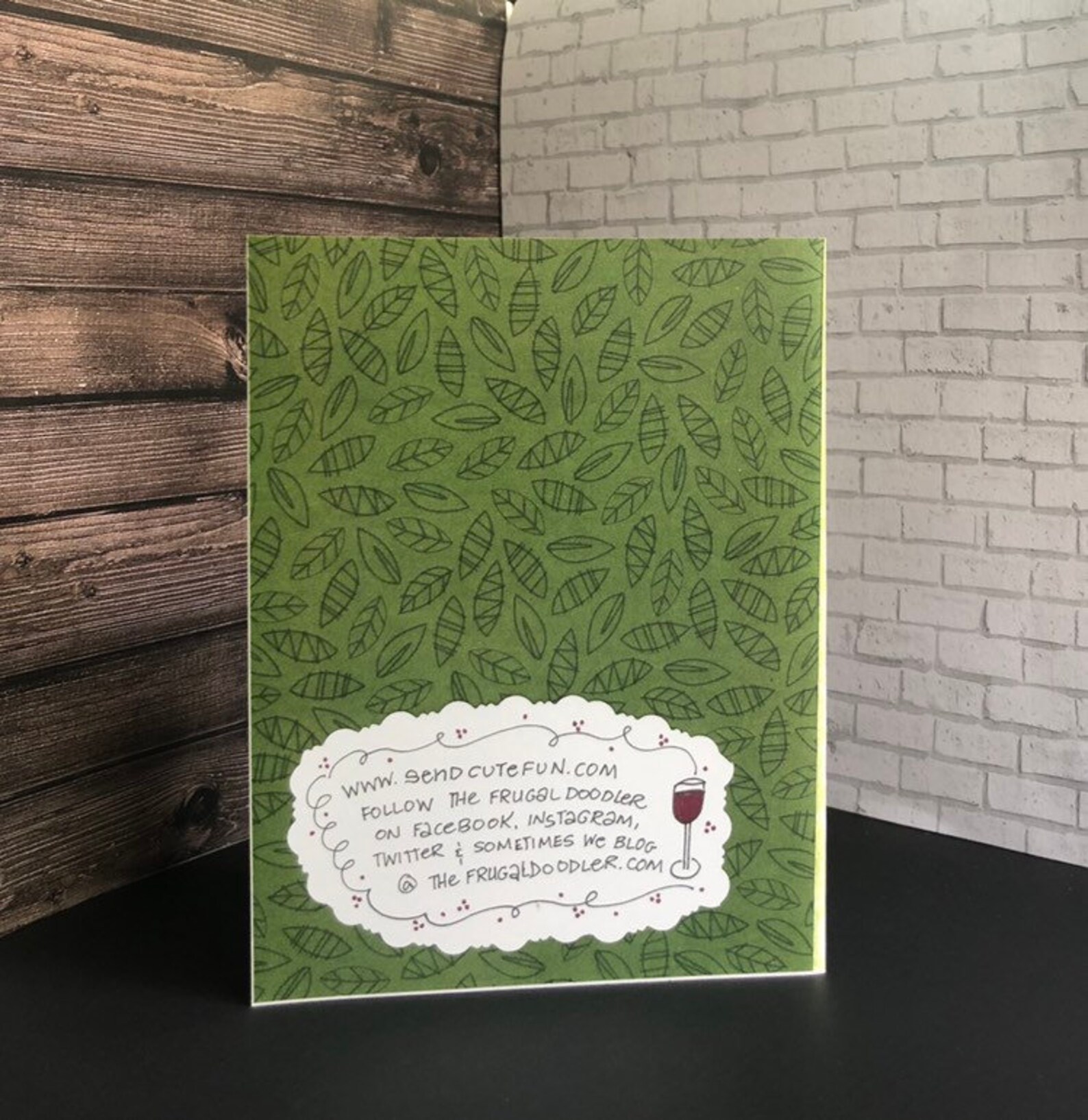 Just Because We're Friends card we hand write your | Etsy