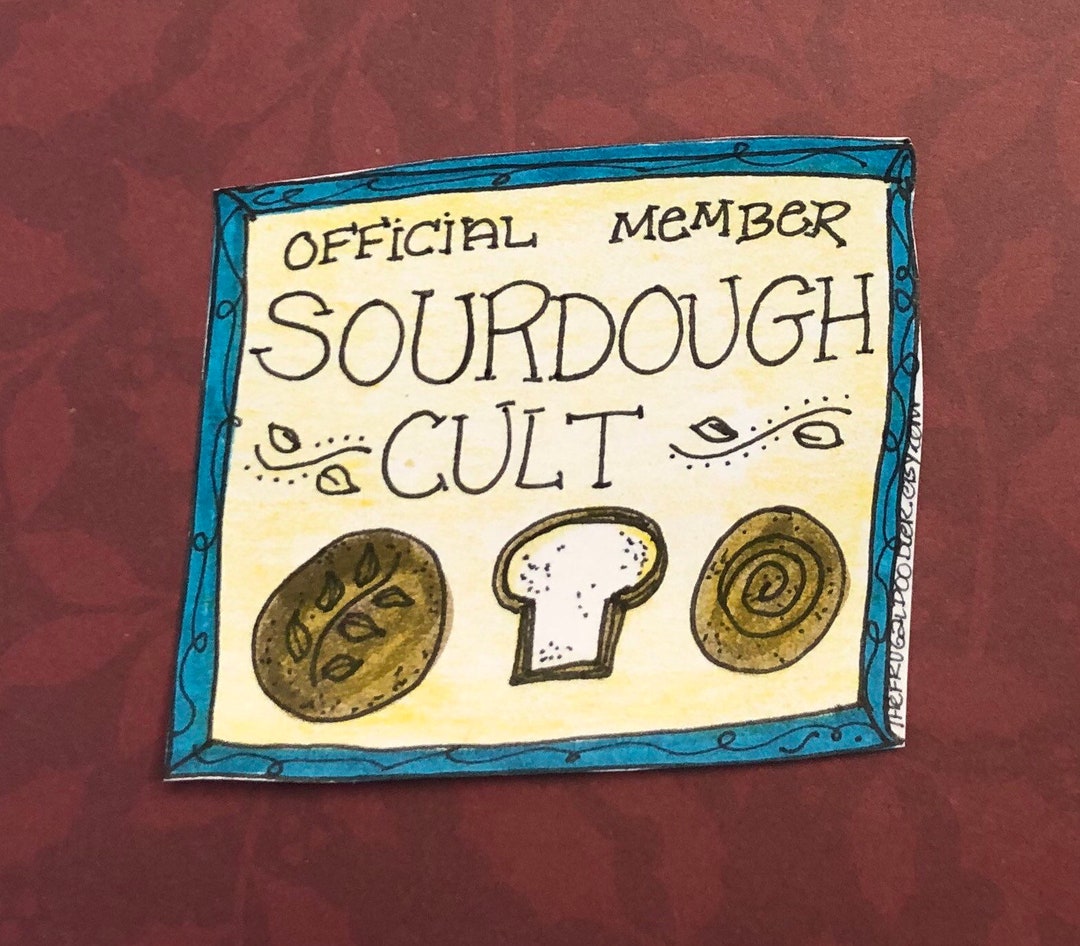 Sourdough Cult, Bread Lover Magnet, Food Theme Fridge Magnet- Food ...