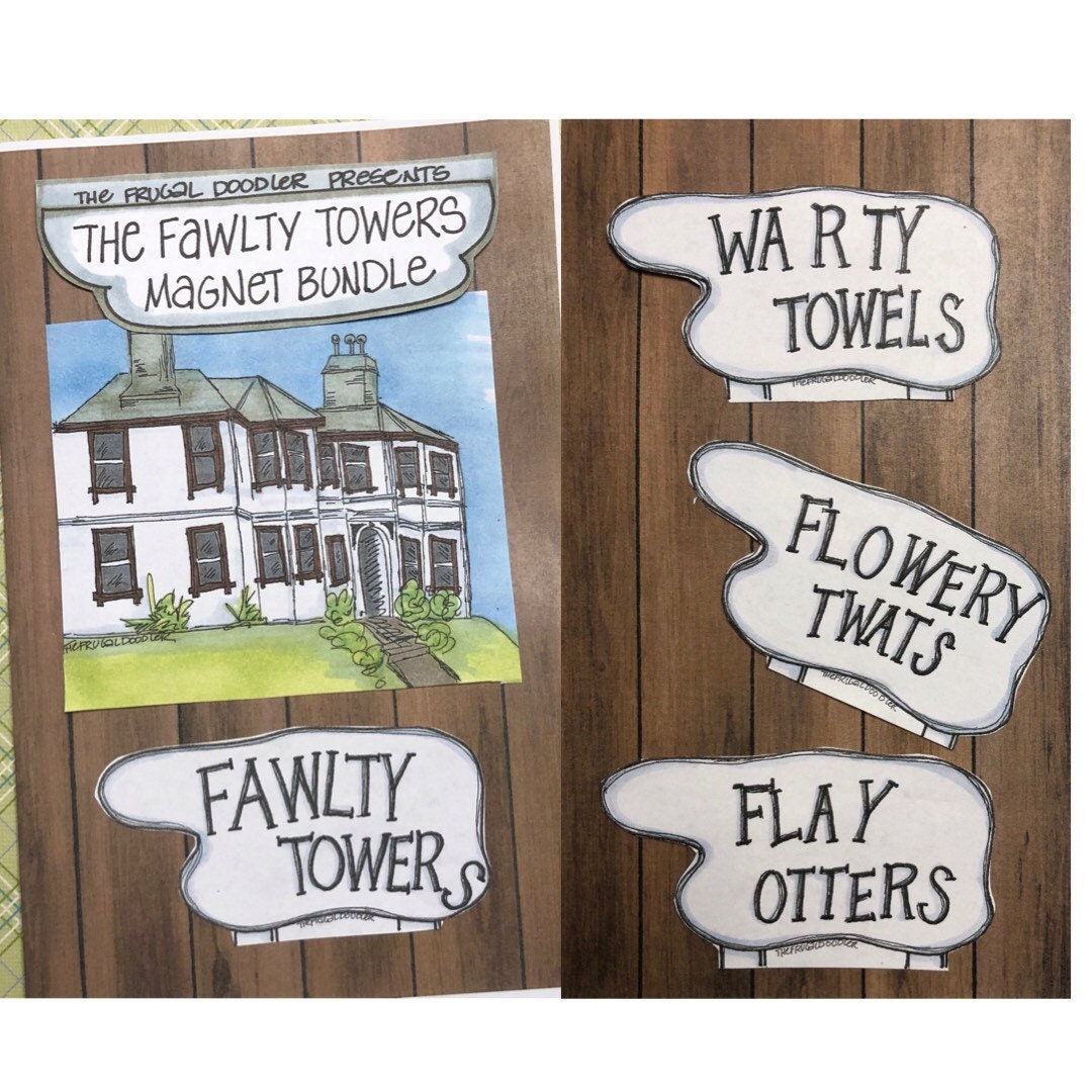 Fawlty Towers Magnet Set, Basil & Sybil, Gift Bundle - Etsy