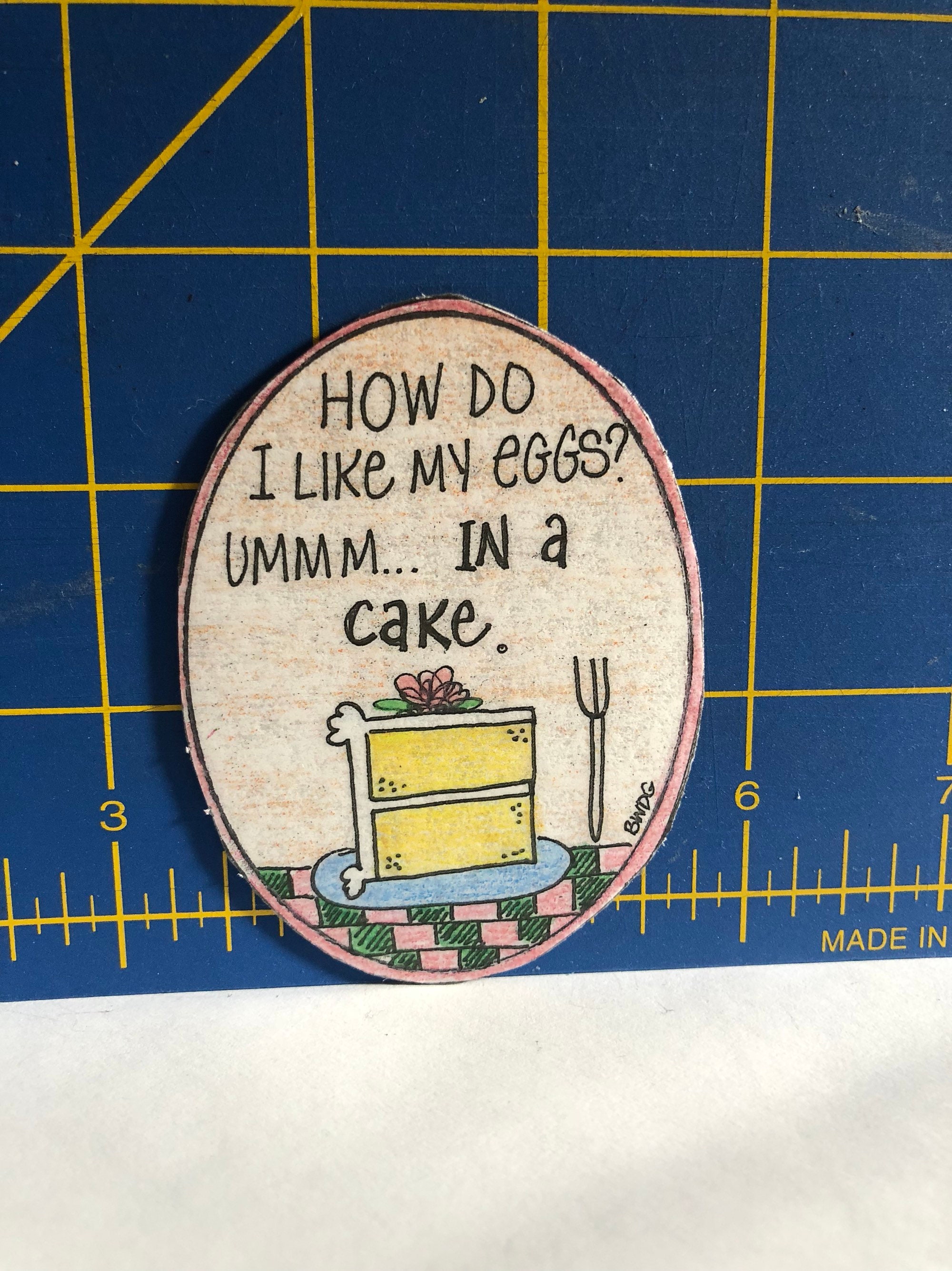 Cake Lovers Magnet Funny Fridge Magnet Dessert Cake Theme - Etsy