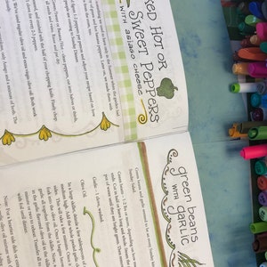 Sunday Dinner Italian Family Recipe Book, 14 Full Color Pages of ...