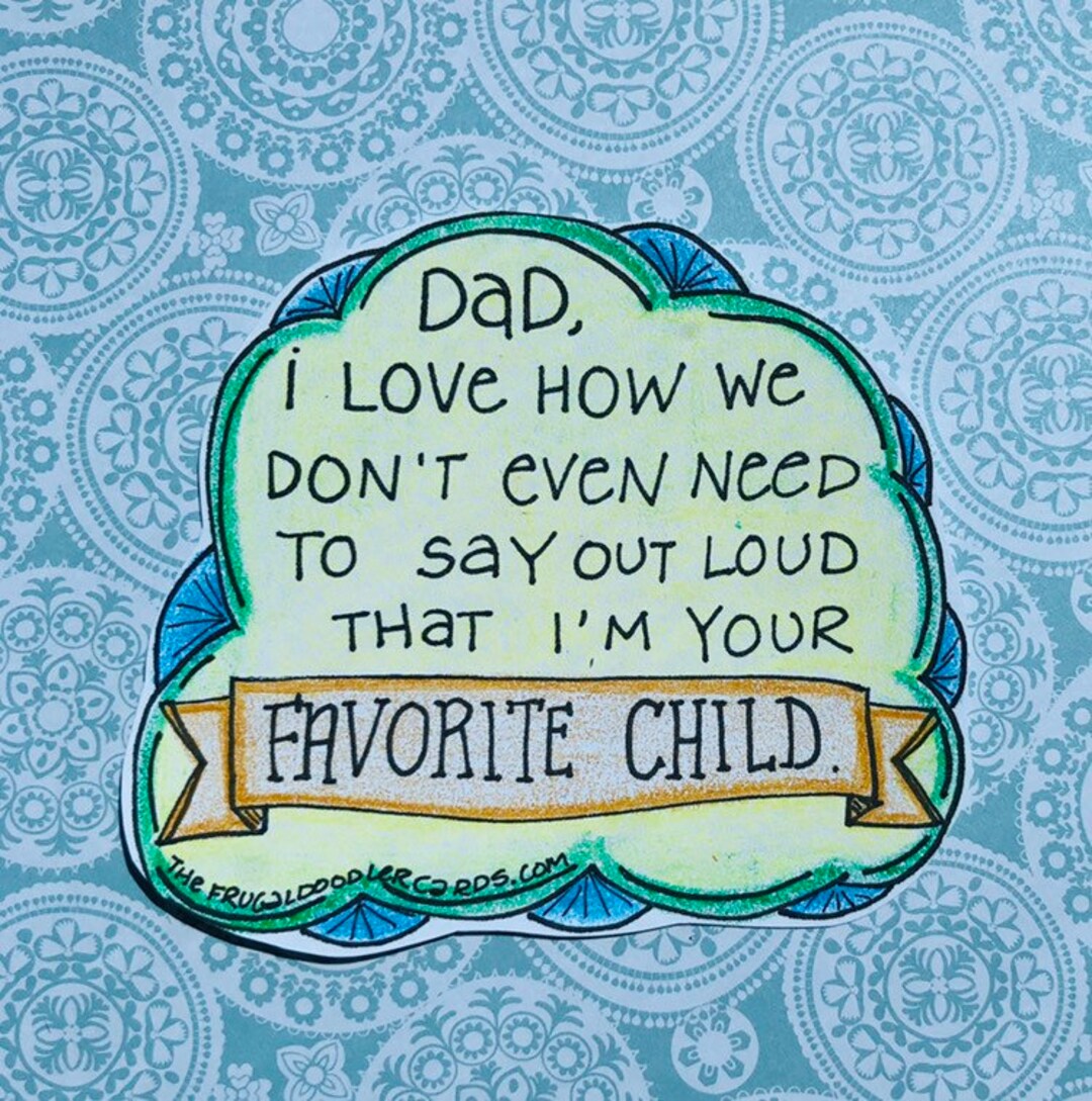 Funny Dad Magnet – Favorite Child, Fathers Day Gift - Etsy