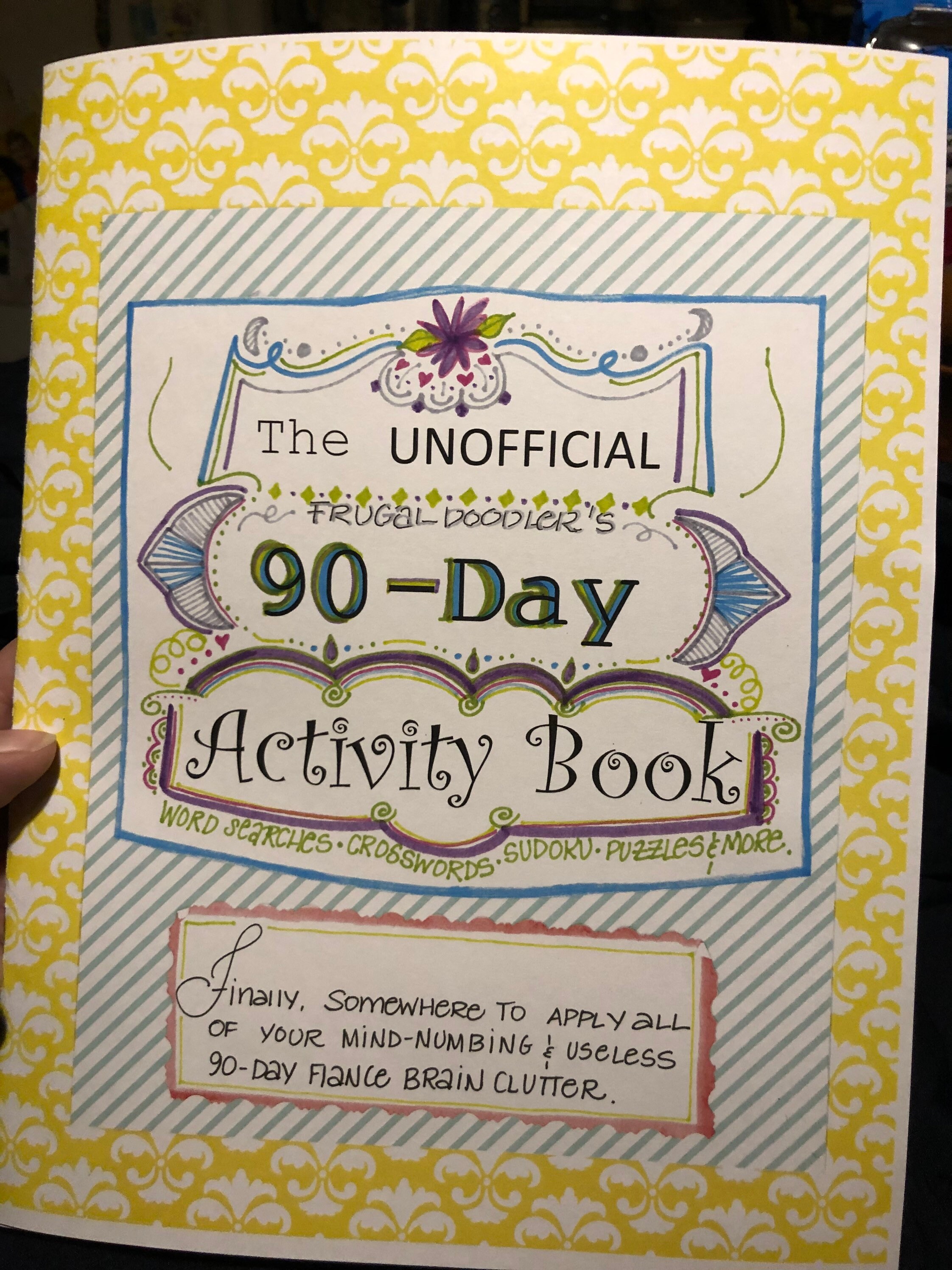 90 Day Activity Book 13 Full Color Pages of Word Puzzles and | Etsy