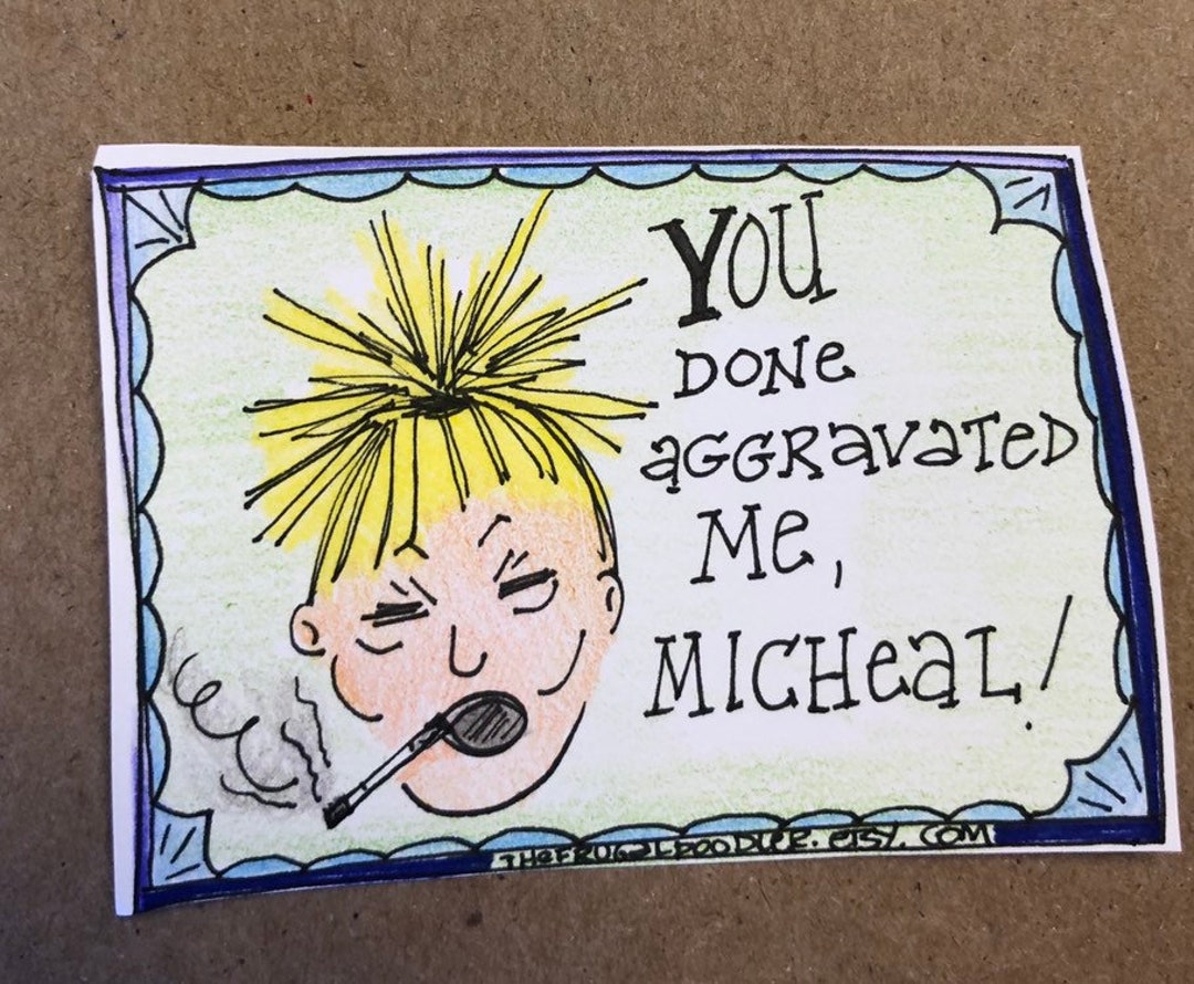Aggravated 90s Theme Magnet – Funny Office, Locker or Fridge Decor - Etsy