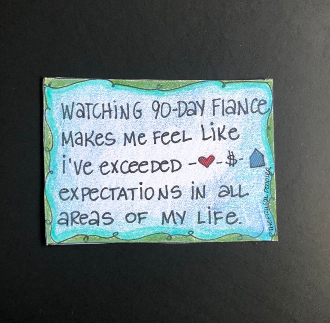 90 Day Funny Sticker or Magnet Fridge Magnet- Sticker - Perfect for ...