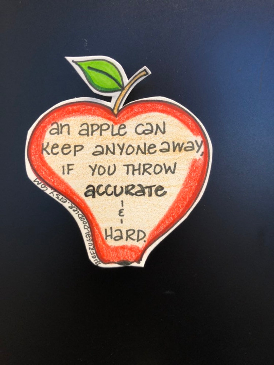 Apple Health Fitness Themed Fridge Magnets. Funny Refrigerator Magnets ...