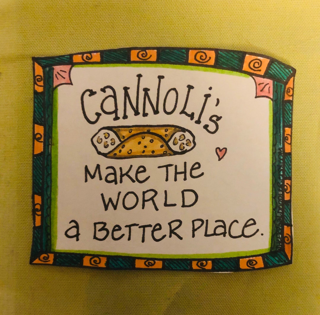 Cannoli Lover Fridge Magnet, Snack Food Refrigerator Decor - Etsy