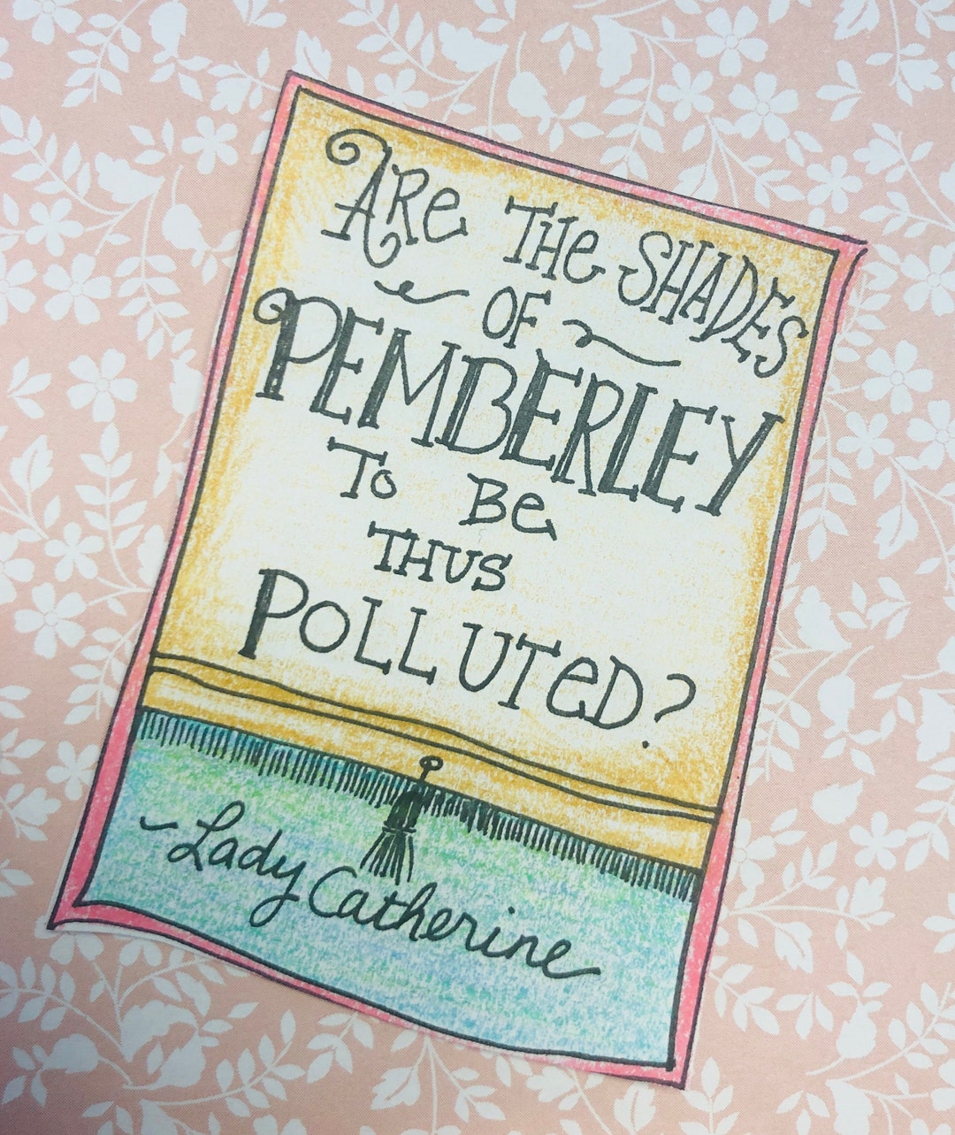 Pride and Prejudice Quote Magnet, Jane Austen Literary Gift - Etsy
