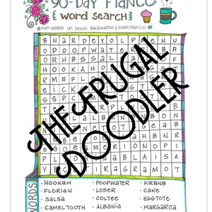 Printable 90 Day Word Games - Crossword Puzzle and Word Search - Your ...