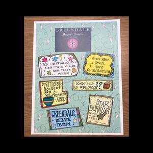 Greendale Magnet Bundle Greendale Community Fridge Magnets - TV Show ...