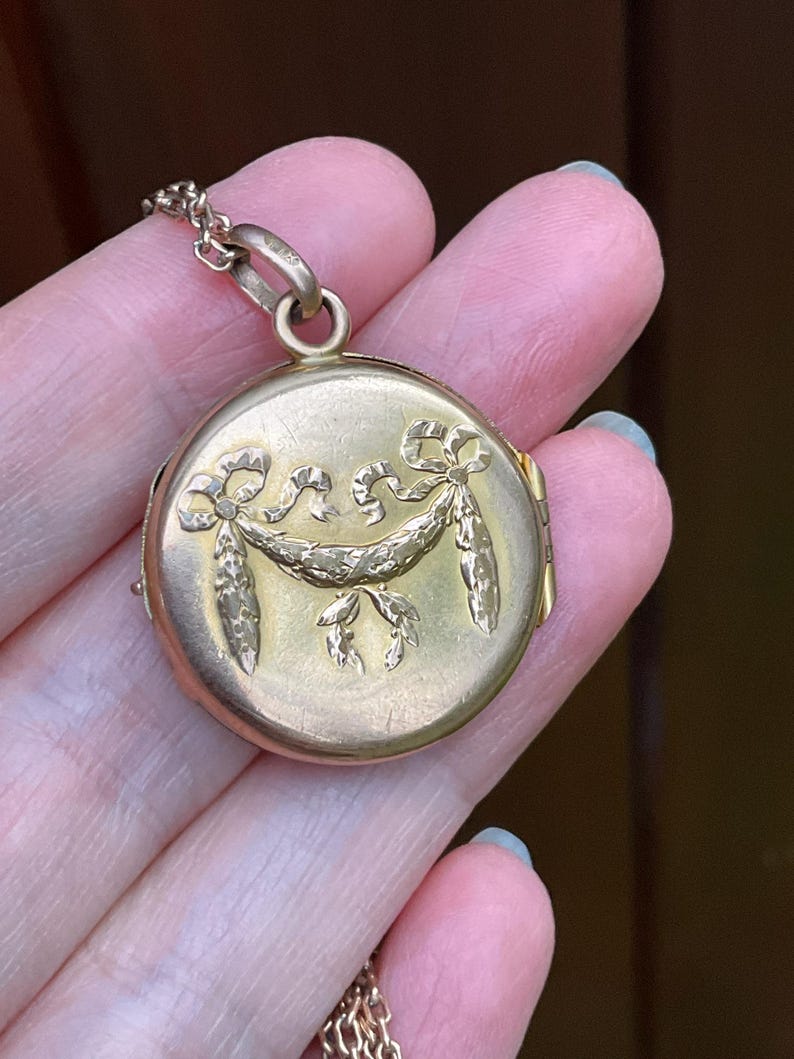 French Art Nouveau C.1910 Photo Locket Signed ‘FIX’ / Gold-filled - Etsy