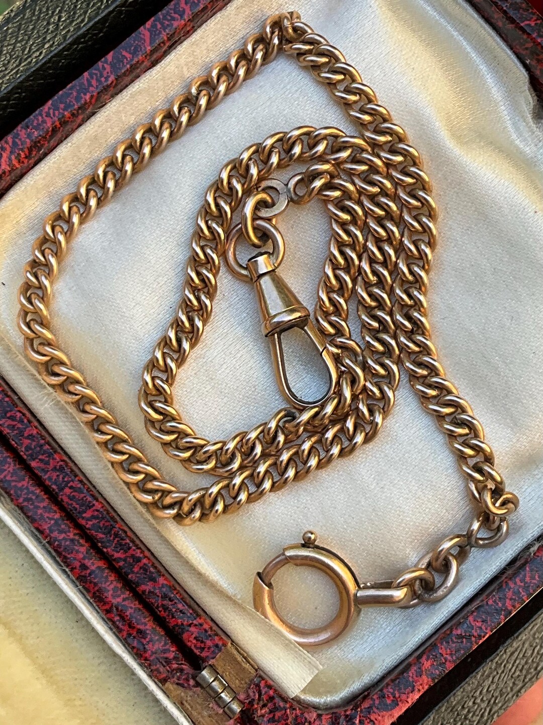 Antique French FIX 18k Gold-filled Pocket Watch Chain - Etsy