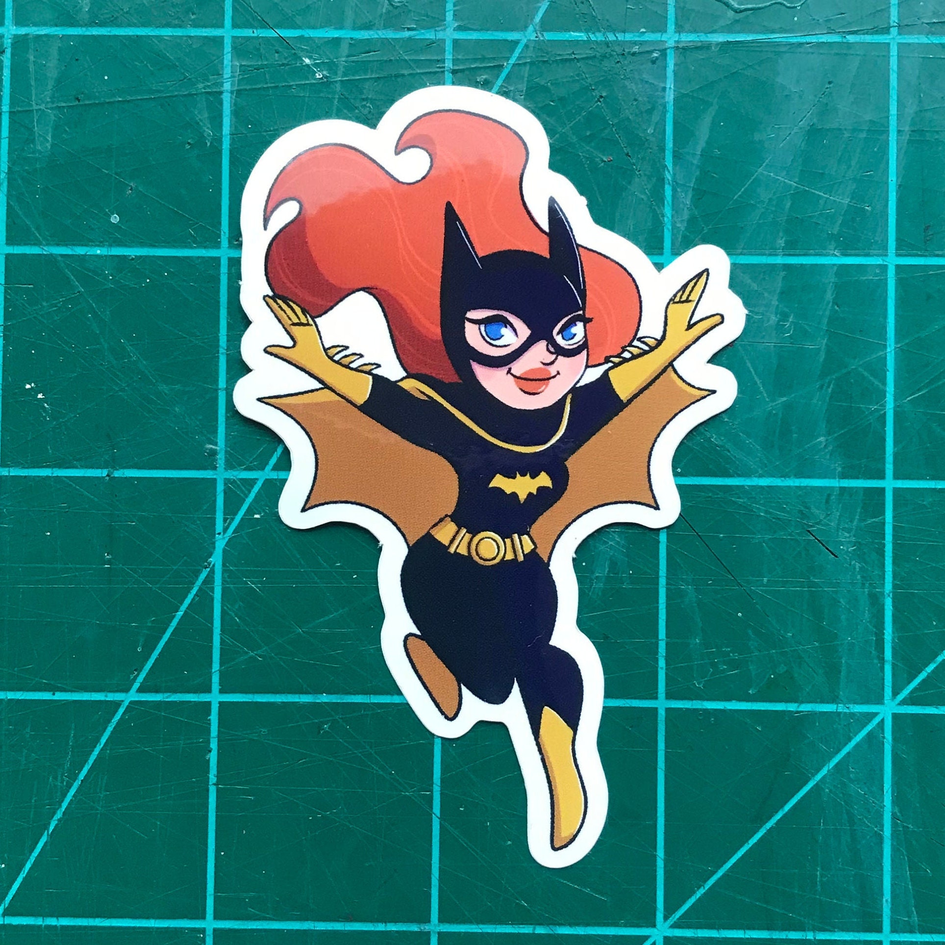 DC Superhero Girls Vinyl Stickers Wonder Woman, Batgirl, Supergirl Cute ...