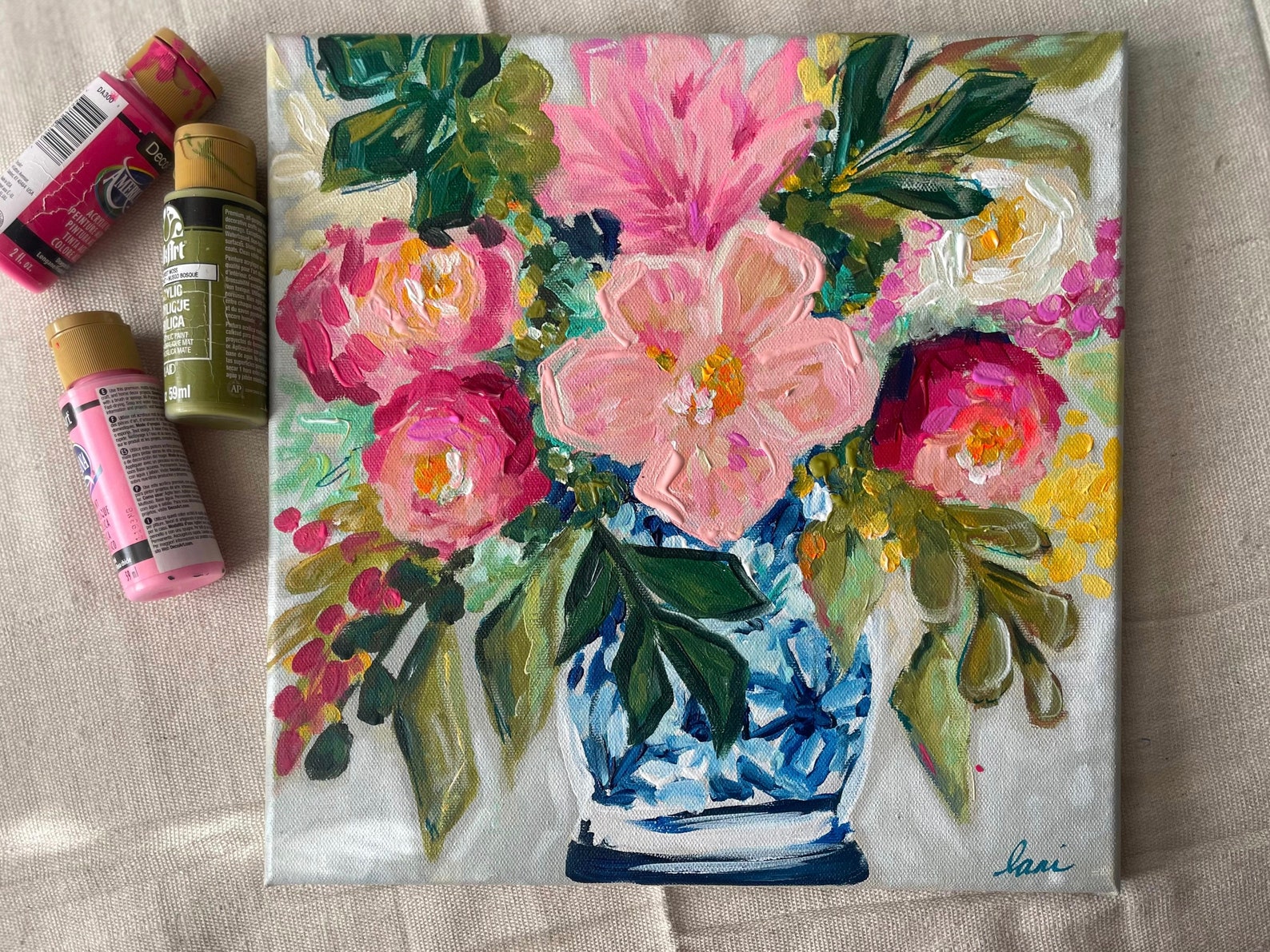 Fresh Flowers Original Painting - Etsy