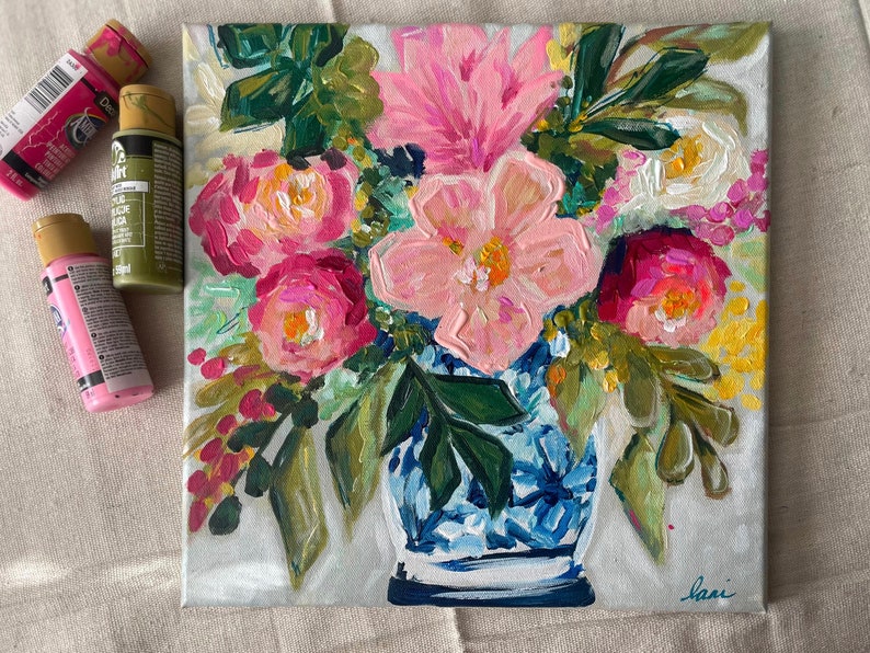 Fresh Flowers Original Painting - Etsy