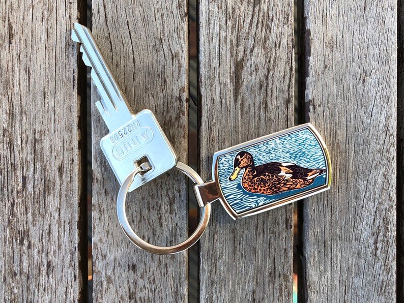 Duck Keyring/keychain/art Keyring - Etsy