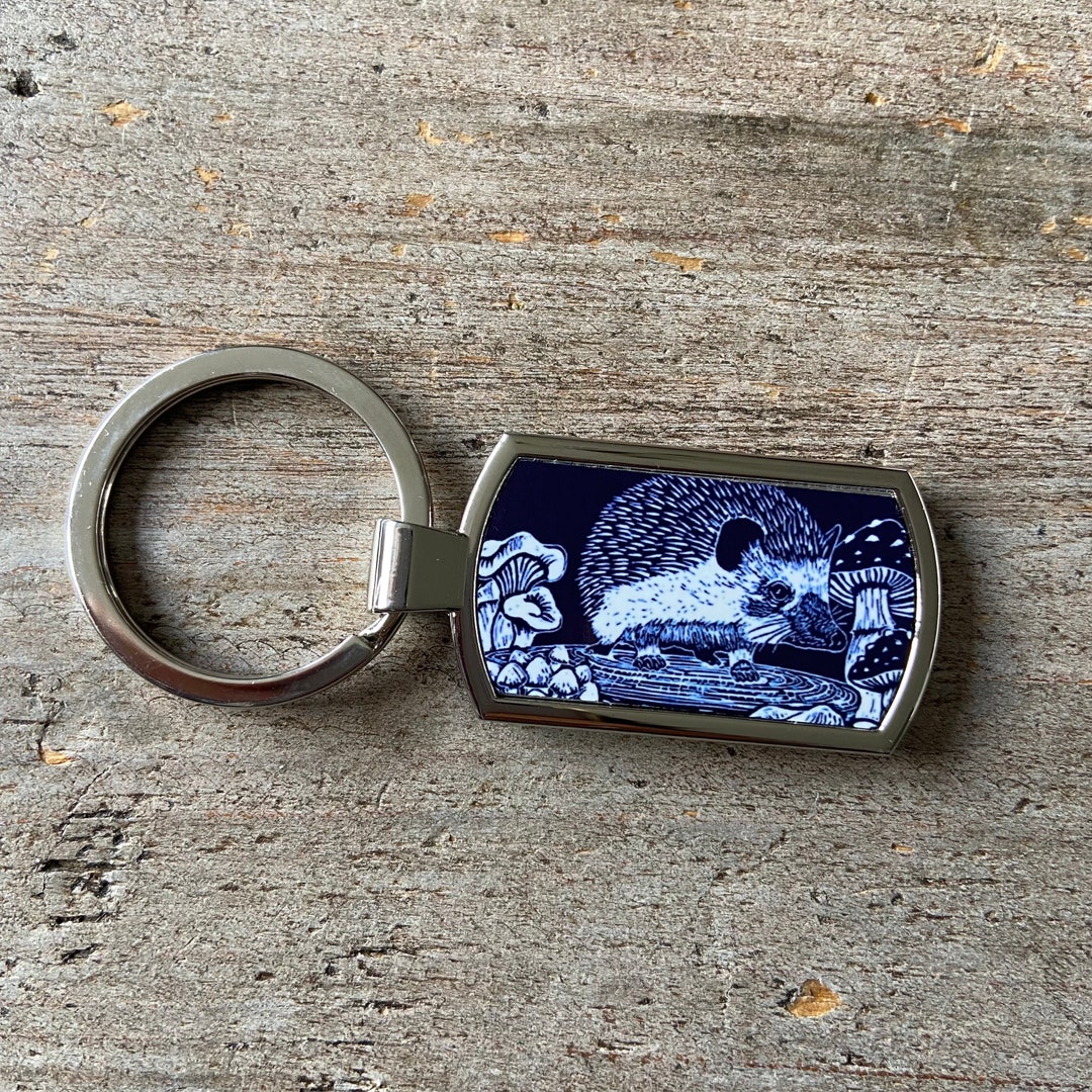 Hedgehog Keyring/keychain - Etsy