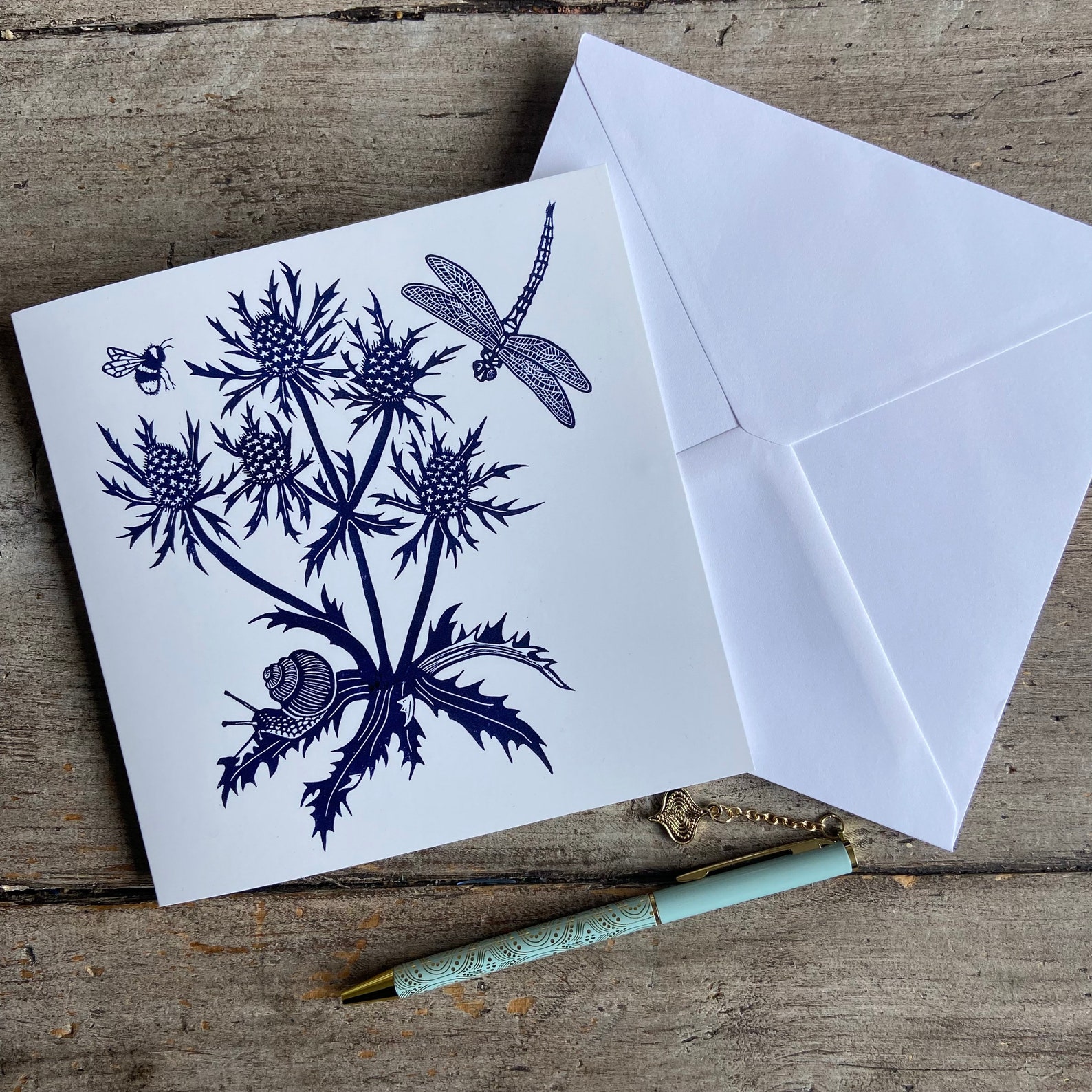 Set of 4 Botanical Cards | Greetings Card | Art Card | Wild Flower ...