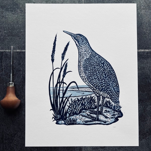 Bird Linocut - Etsy