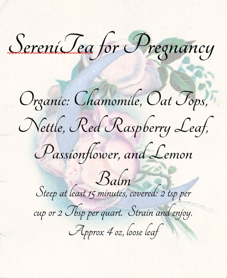 Serenity Tea for Pregnancy Peace and Calm in Pregnancy 2.5oz - Etsy