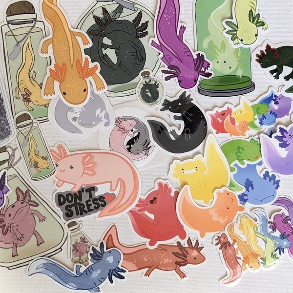 Axolotl Sticker - Etsy