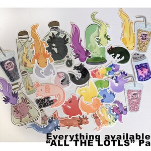 Axolotl Sticker Pack - 30+ Stickers Total - Etsy