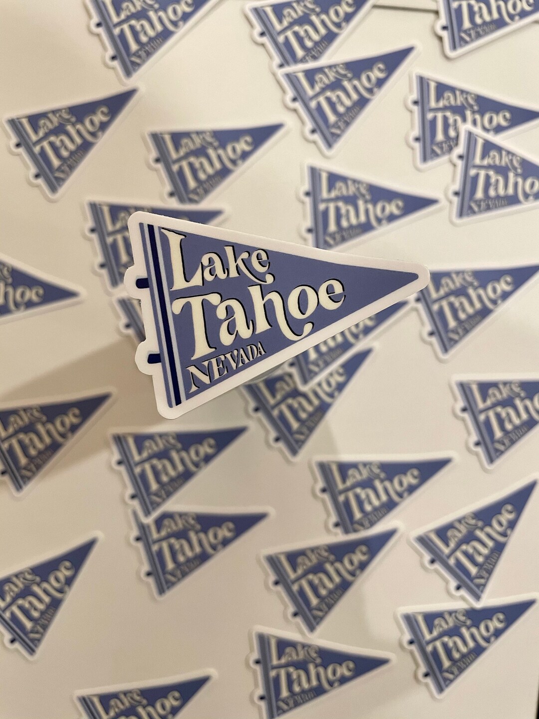 Lake Tahoe Pennant Sticker - Lake Tahoe California - Lake Tahoe Nevada ...