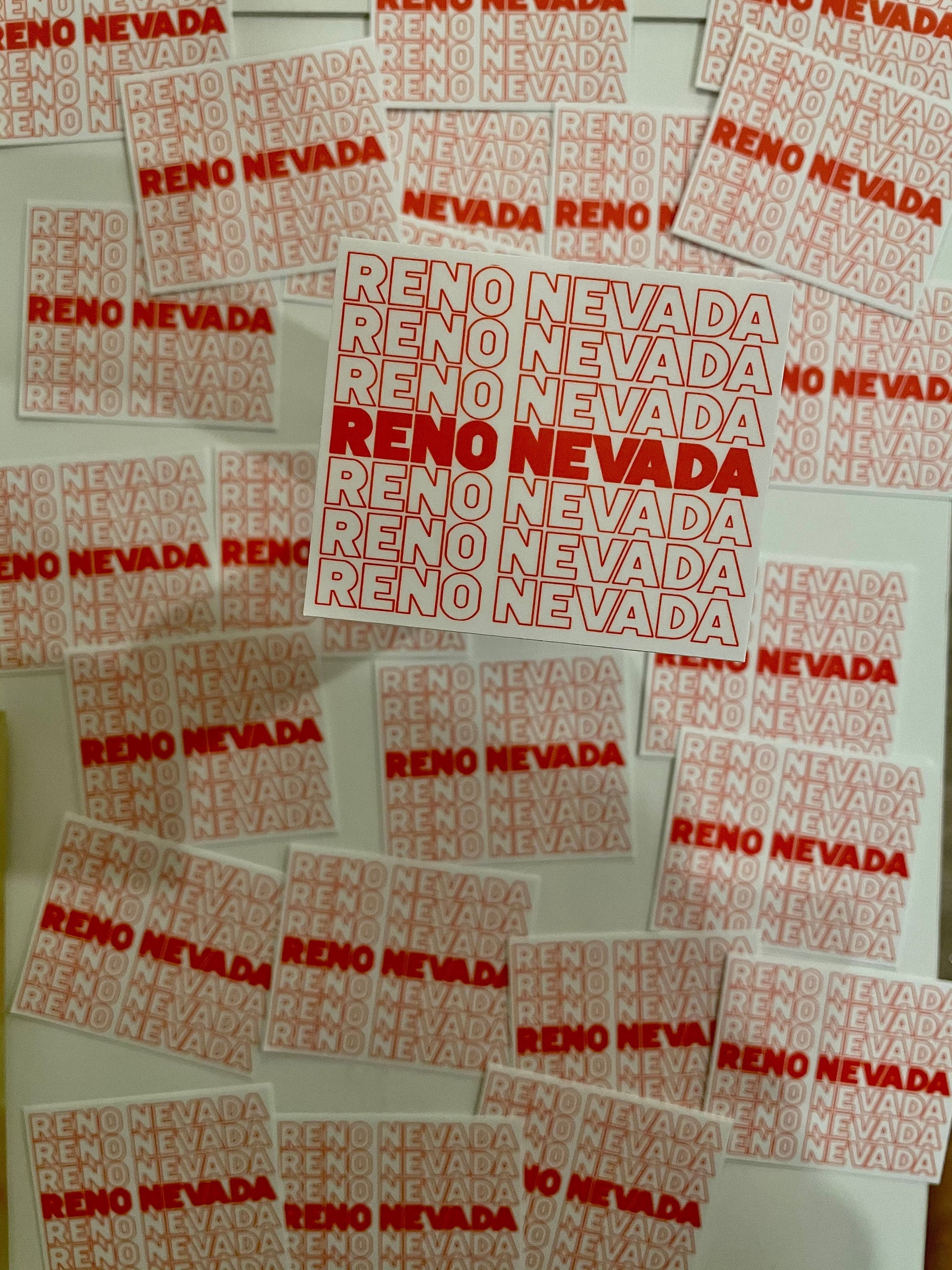 Reno Nevada Sticker Reno Reno Reno Biggest Little City - Etsy UK