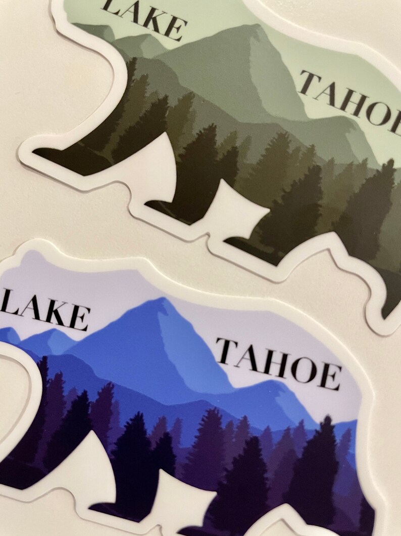 Lake Tahoe Bear Sticker Lake Tahoe Sticker Keep Tahoe Blue - Etsy