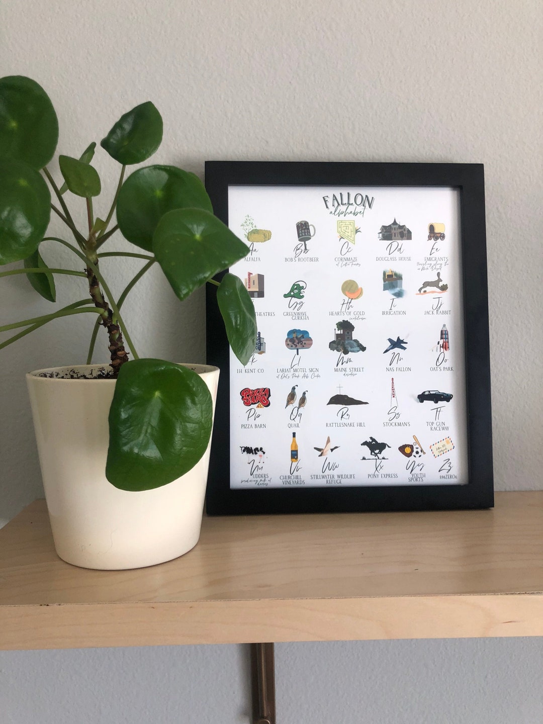 Fallon Nevada Alphabet Print - Fallonite - Fallon Nevada - Rural Nevada ...