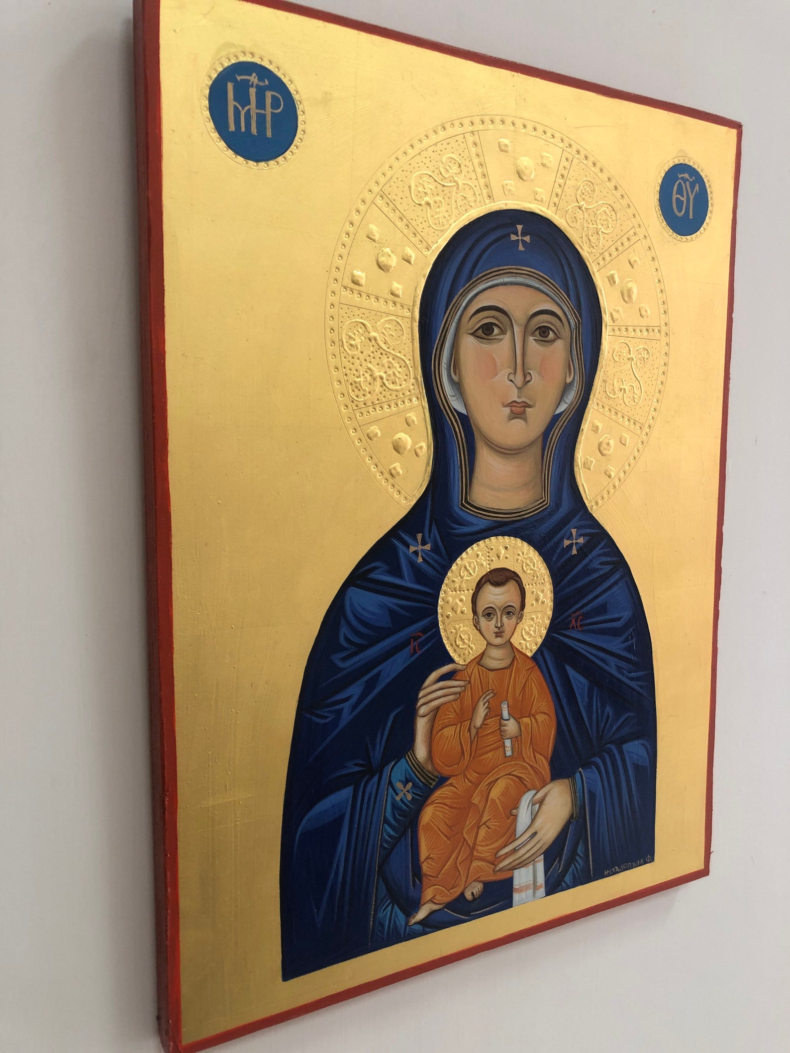 Theotokos Nicopeia HAND PAINTED Byzantine Icon - Etsy