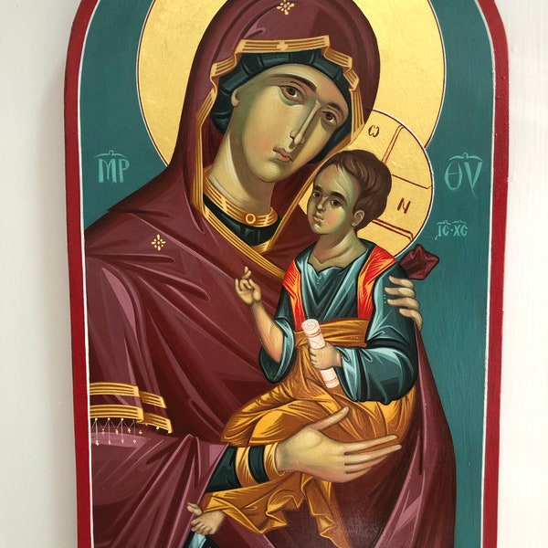 Virgin Mary Icon - Etsy