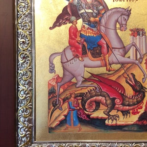 Handmade Byzantine Icon of Saint Georgios-george the Trophier - Etsy