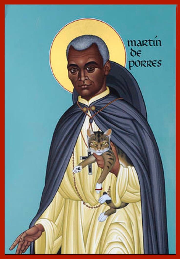 Saint Martin De Porres HAND PAINTED Byzantine Icon 22 K Gold Leaf - Etsy