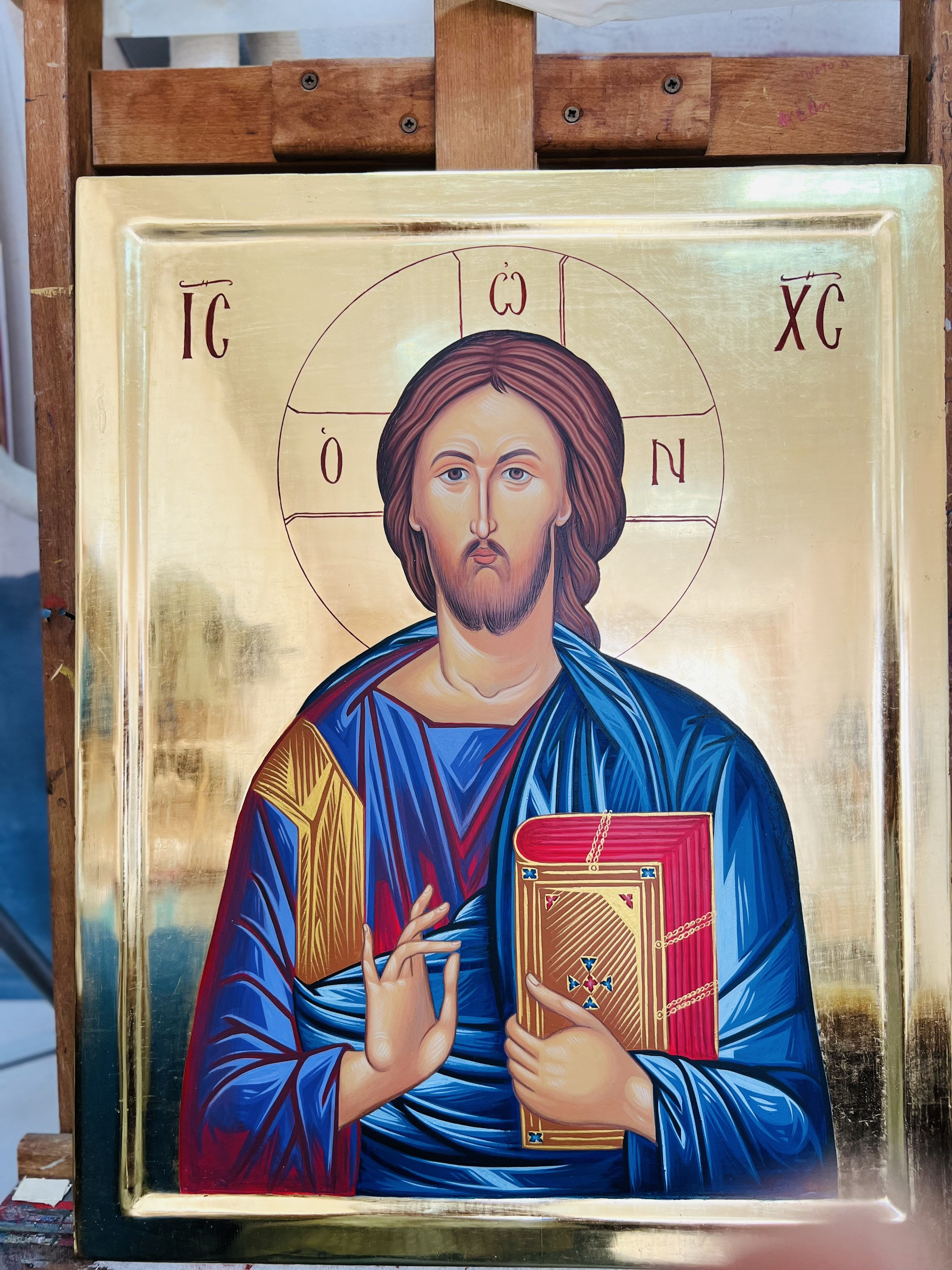 Hand Painted Byzantine Icon of Jesus Christ the Pantokrator | Etsy