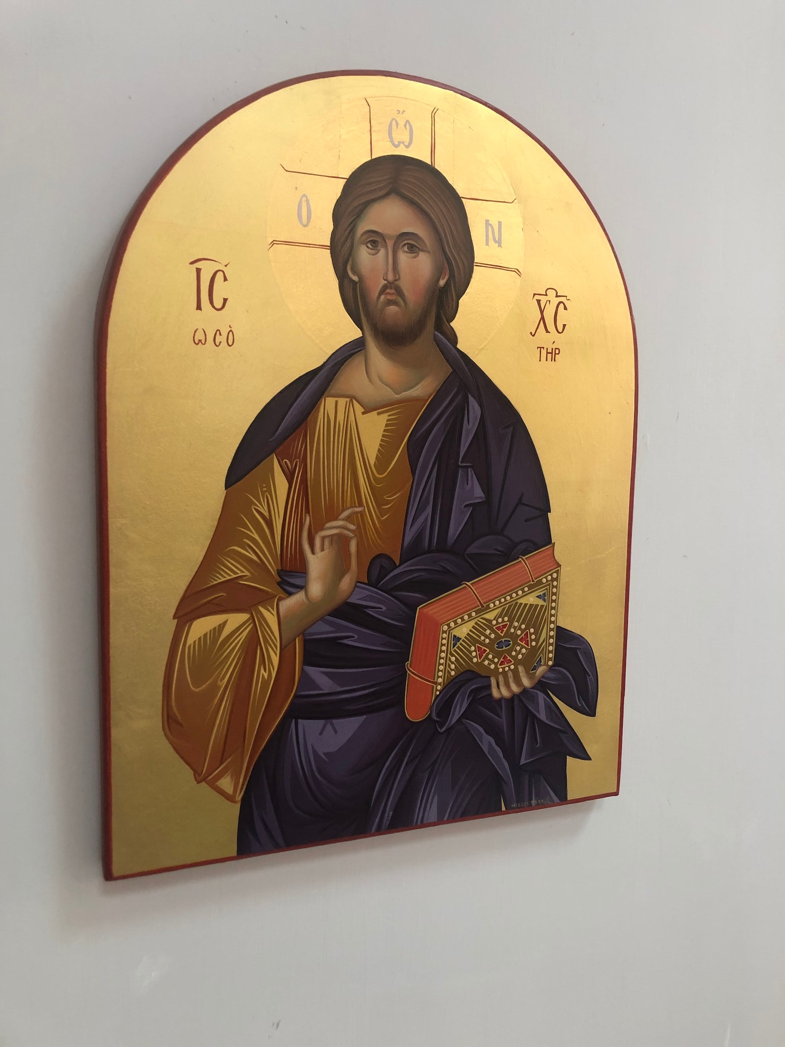 Hand Painted Byzantine Icon of Jesus Christ the Pantocrator - Etsy
